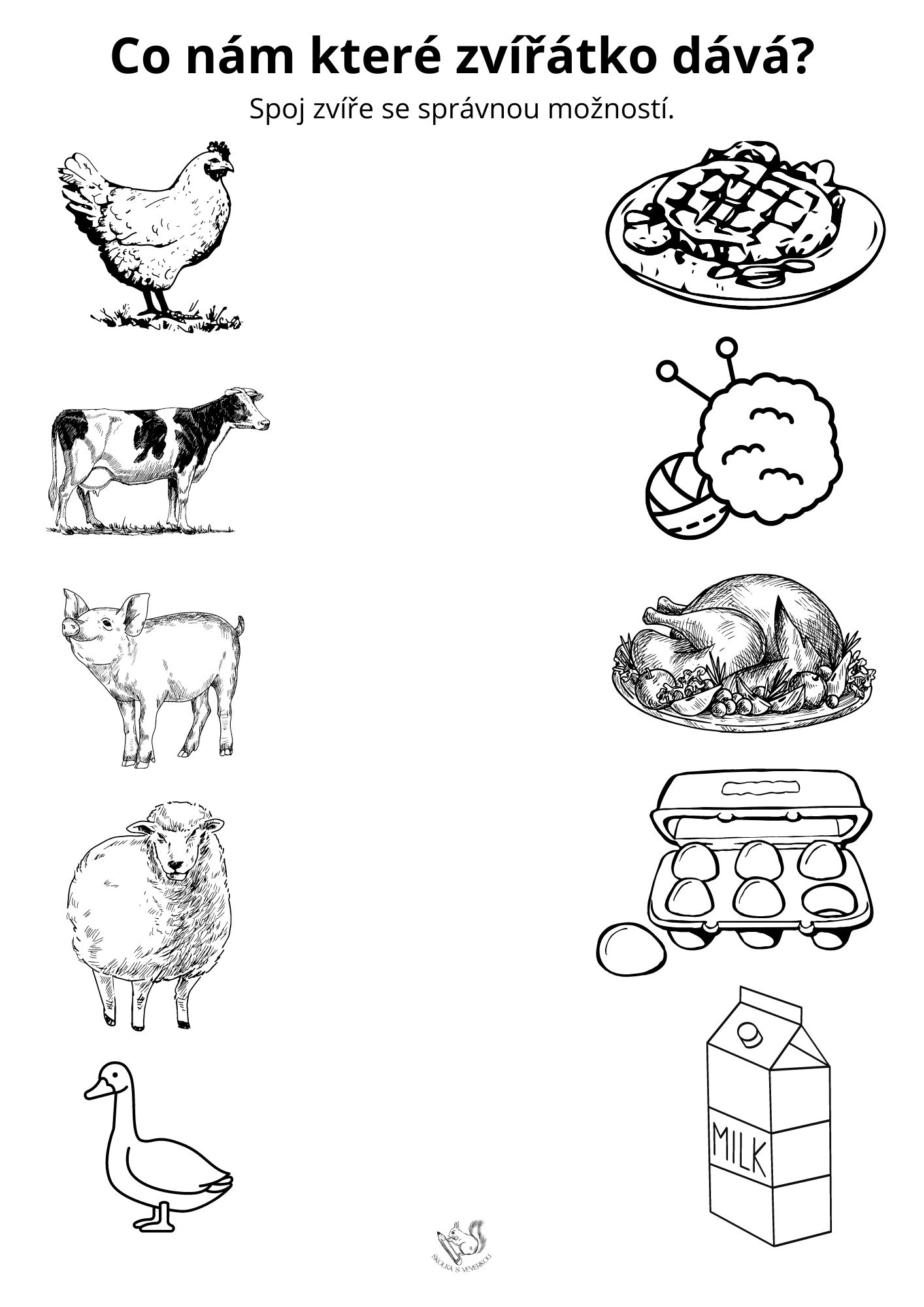 Domácí zvířata a jejich mláďata - pracovní listy - Nezařazené k předmětu | UčiteléUčitelům.cz